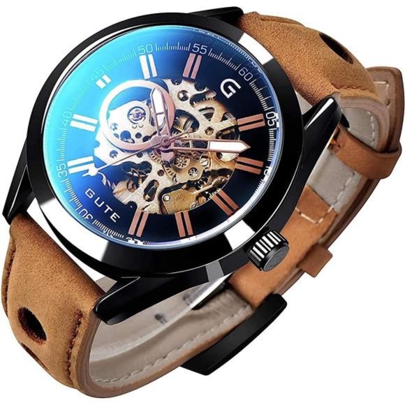 Accessories | Mens Watches Mechanical Skeleton Automatic Selfwinding ...